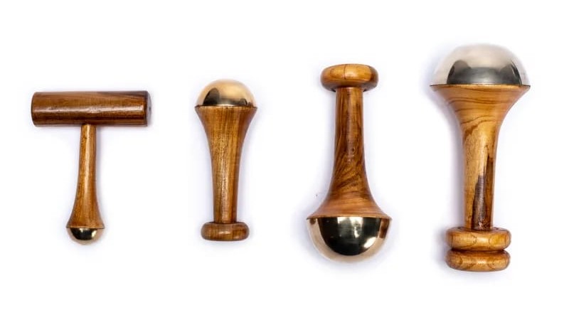 Kansa Wands, ayurvedische massageset - Winkel-planet